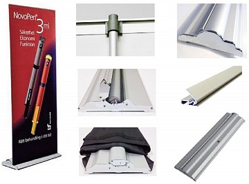 Premium rollup banner stands